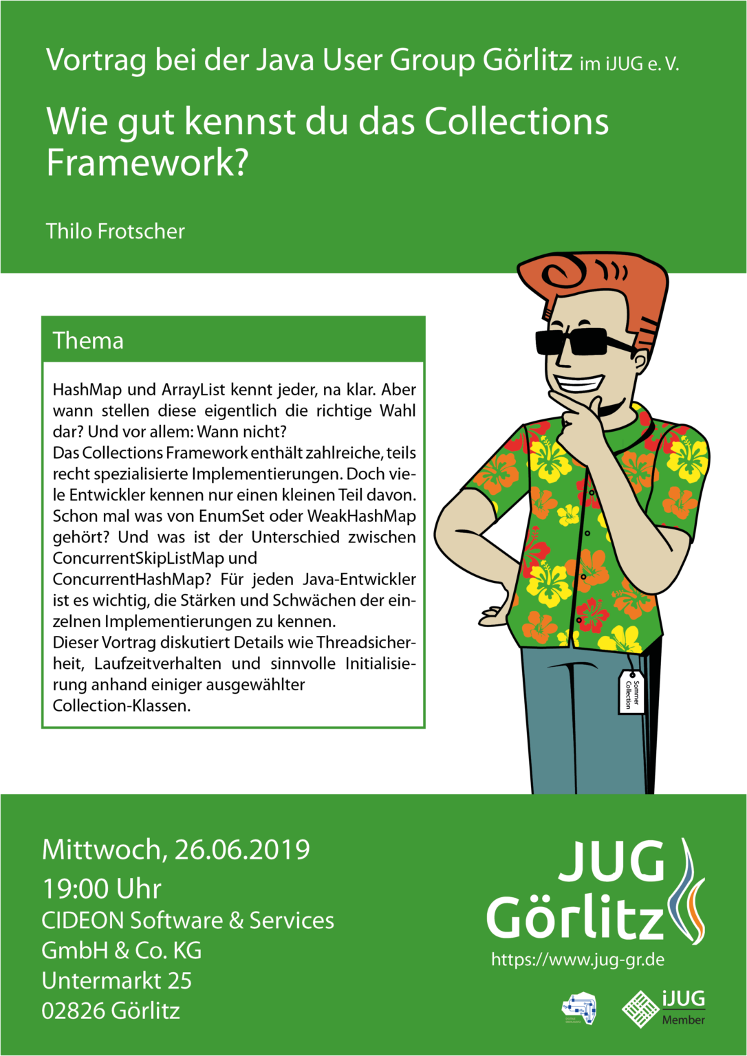 Plakate und Flyer Java User Group Görlitz – Sanguinik.de